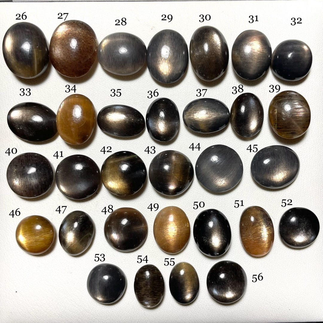 Rare Quality Sunstone Star Cabochon, AAA++ Black Sunstone Star Loose ...