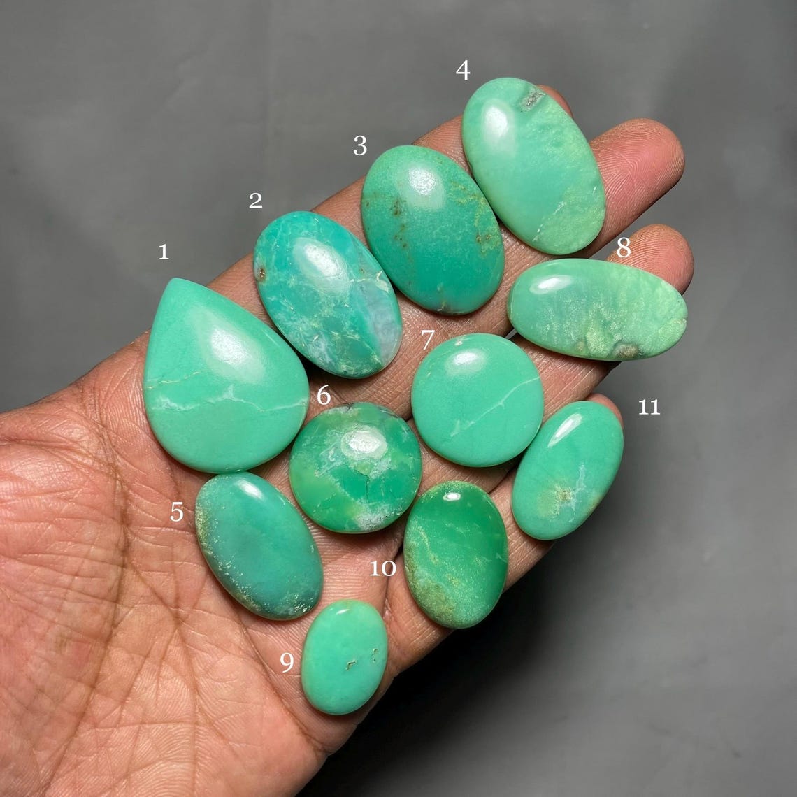 Natural Chrysoprase Gemstone, Loose Chrysoprase Cabochon for Jewelry - Etsy