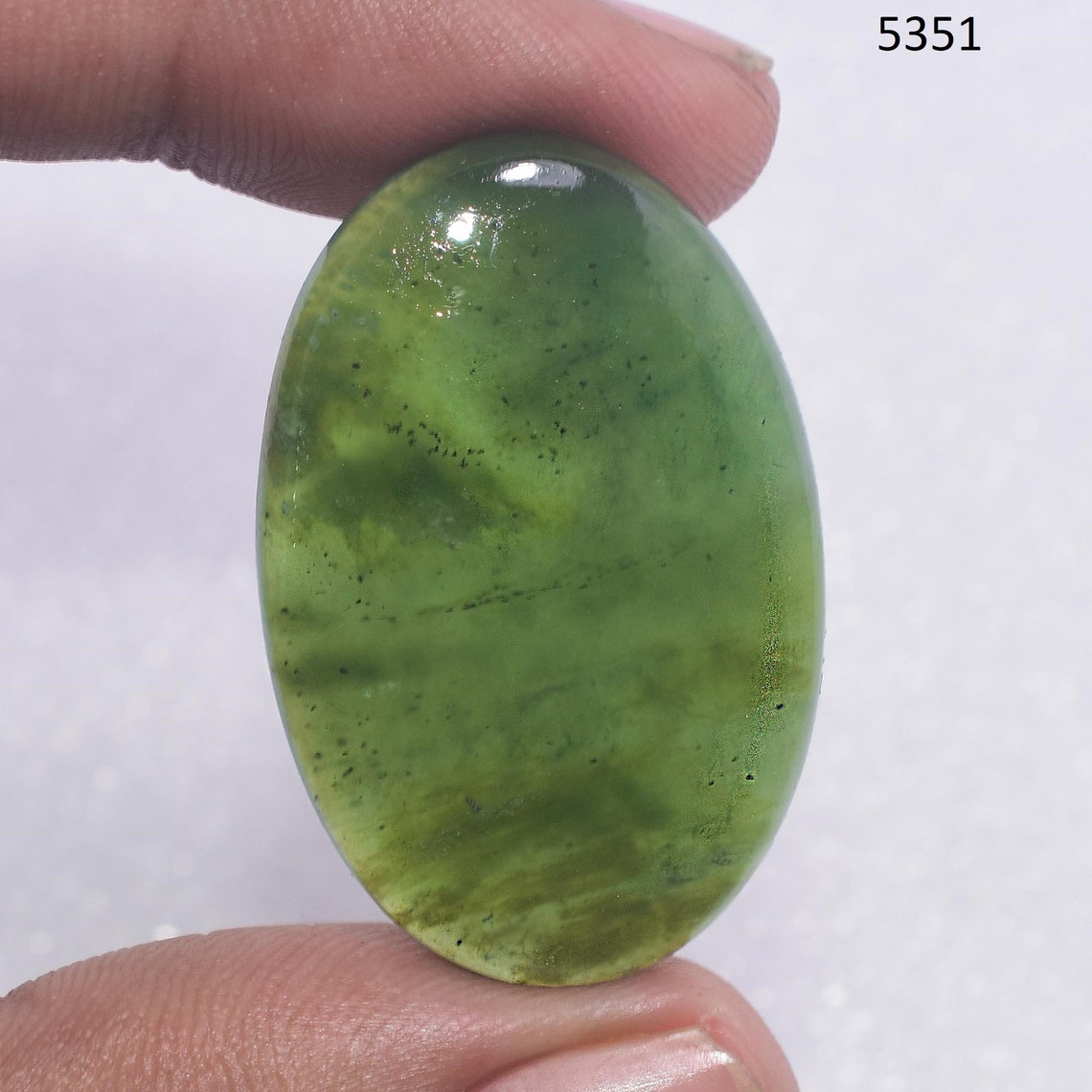 Natural Nephrite Jade Cabochon Green Nephrite Jade gemstone | Etsy