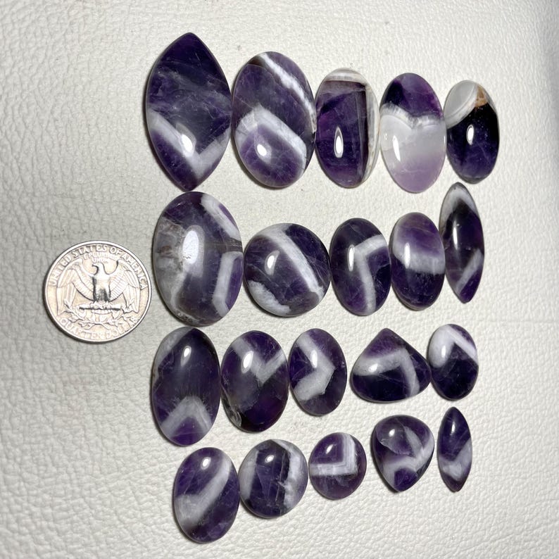 Amethyst Lace Cabochon: Natural Loose Gemstone - Etsy