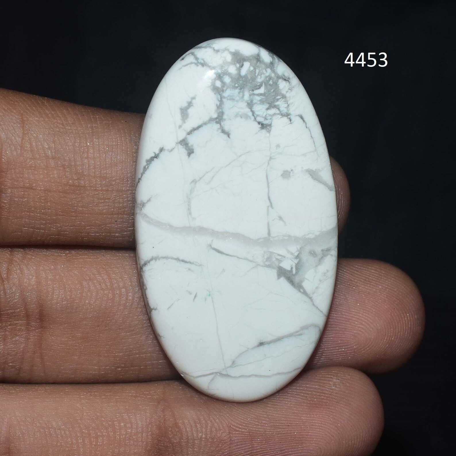 Piedra preciosa de howlita blanca natural cabujón de howlita | Etsy