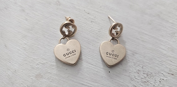 Vintage Golden Gucci Earings Etsy