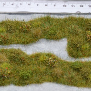 Model Grass Tufts Terrain Elements Self Adhesive - Wargame Basing Model ...