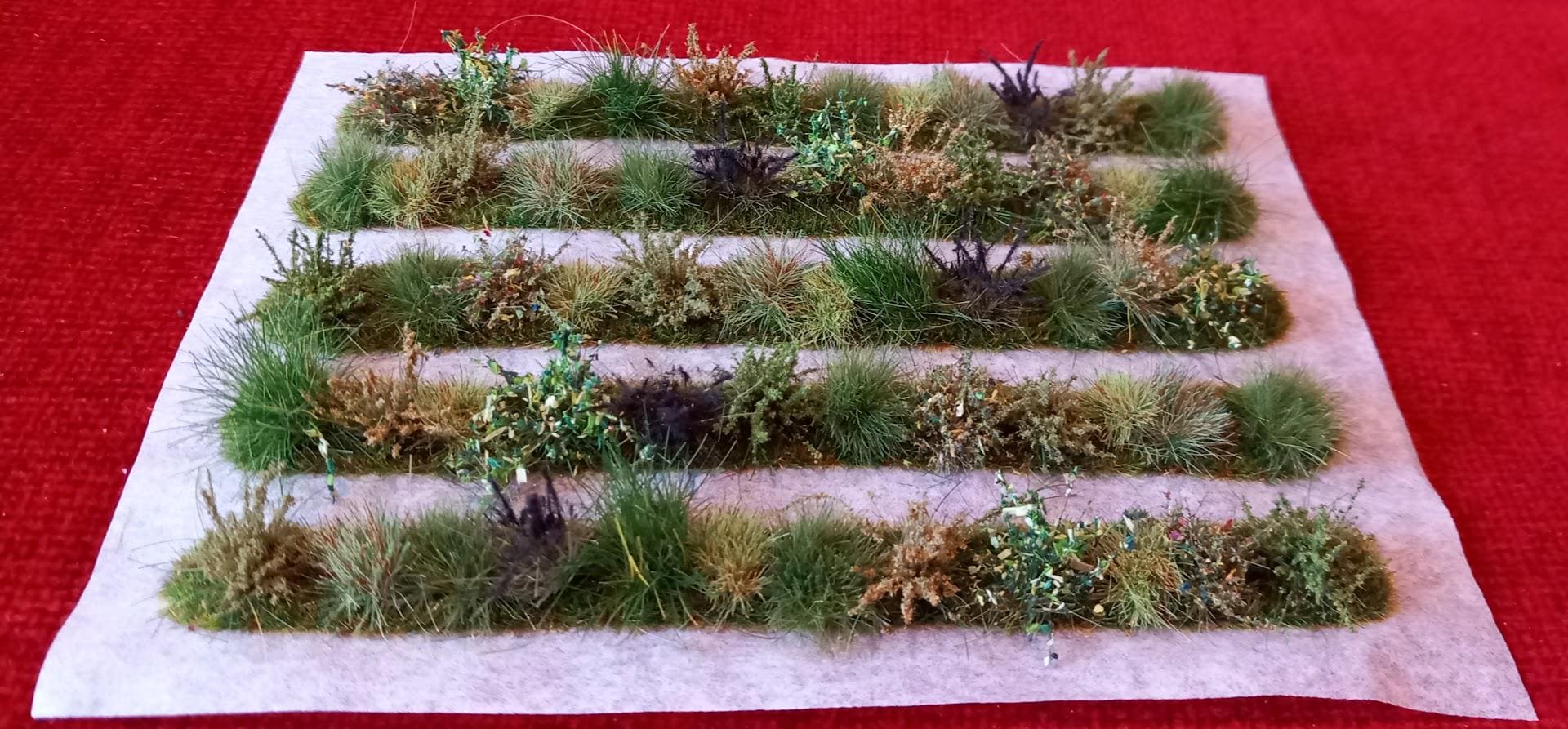 Model Diorama Strips - Grass Tufts Self Adhesive - Wargames Dioramas ...