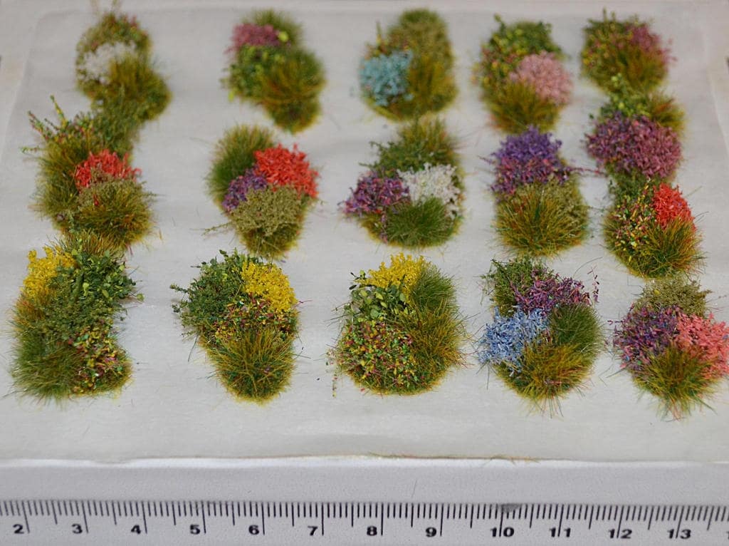 Model Flower Grass Tufts Diorama Elements Self Adhesive - Etsy