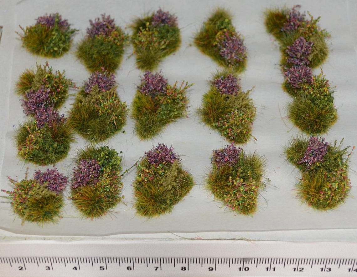 Model Flower Grass Tufts Diorama Elements Self Adhesive - Etsy
