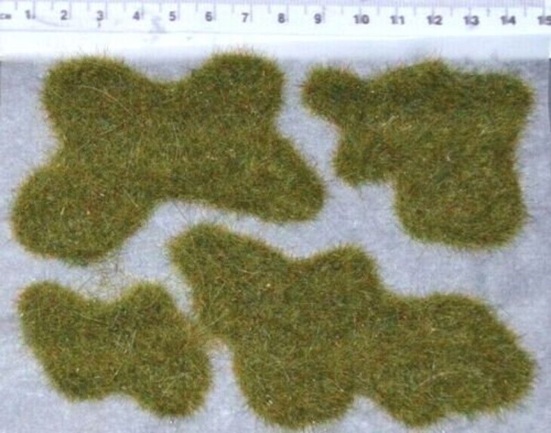 Model Grass Tufts Terrain Elements Self Adhesive - Wargame Basing Model ...