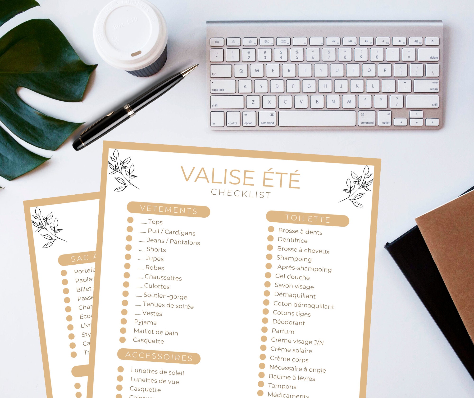 Checklist Valise Version été Imprimable Packing List - Etsy