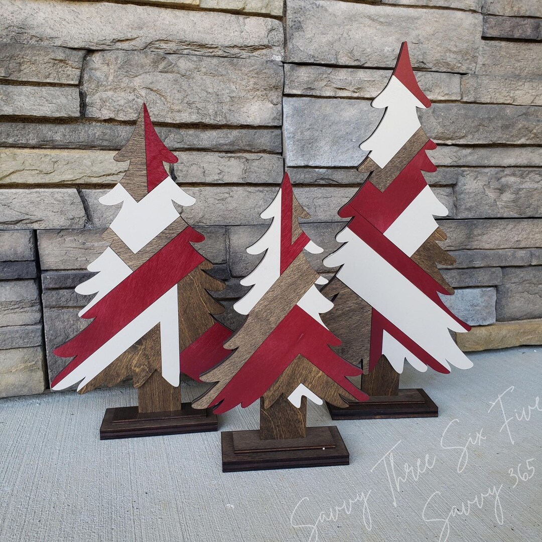 Set of 3 Trees | Choose Your Colors | Standing Tree | Easy Storage ...