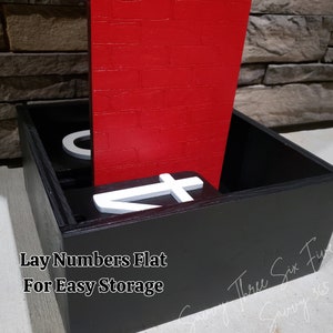 Christmas Countdown Tower | Outdoor Christmas Decor | Removable Numbers ...