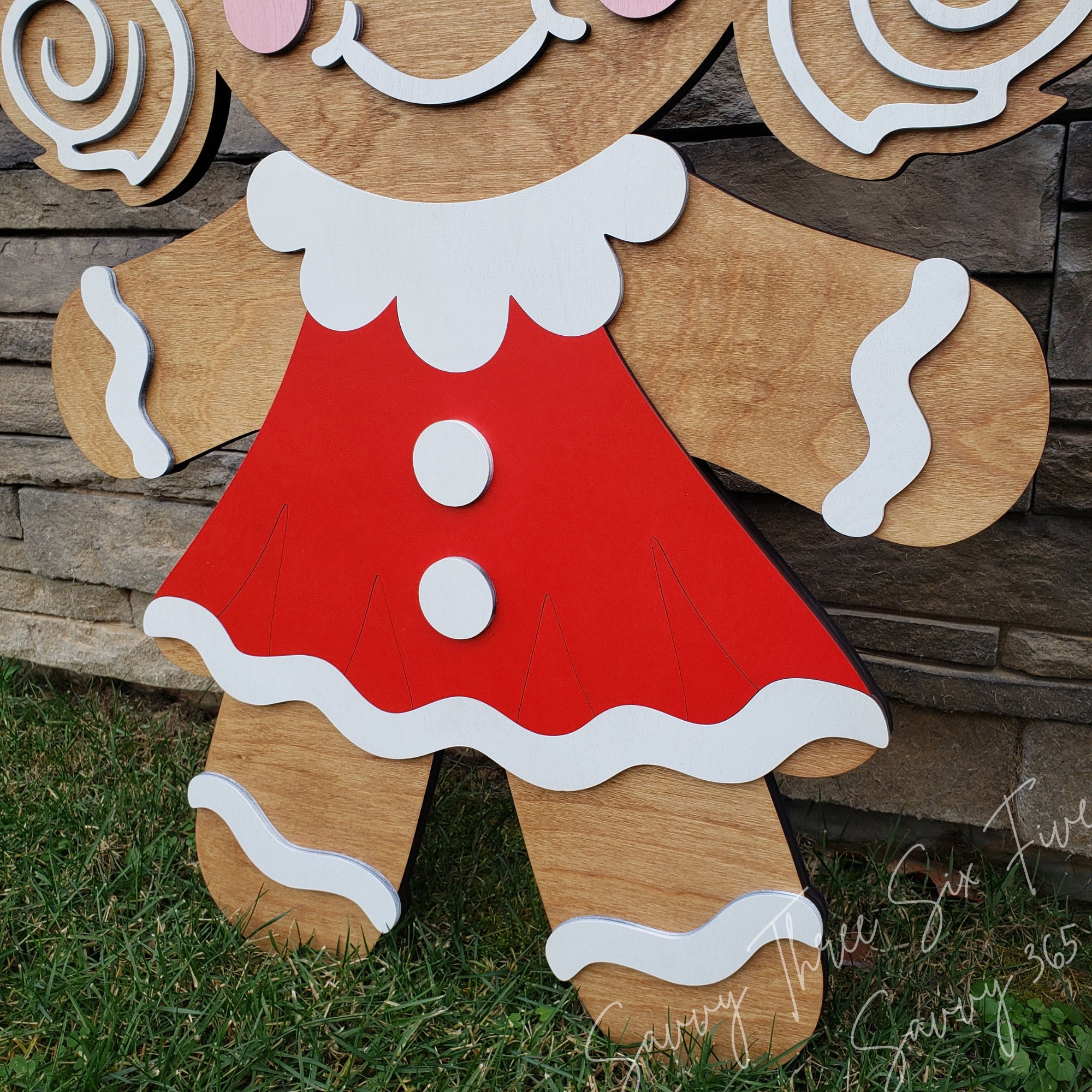 Gingerbread Cookie People | Outdoor Christmas Decor | Gingerbread Boy ...