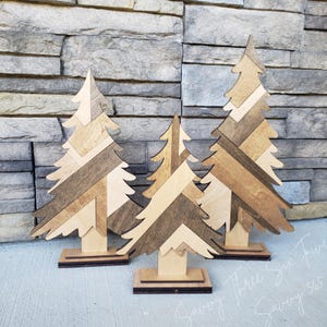 Set of 3 Trees | Choose Your Colors | Standing Tree | Easy Storage ...