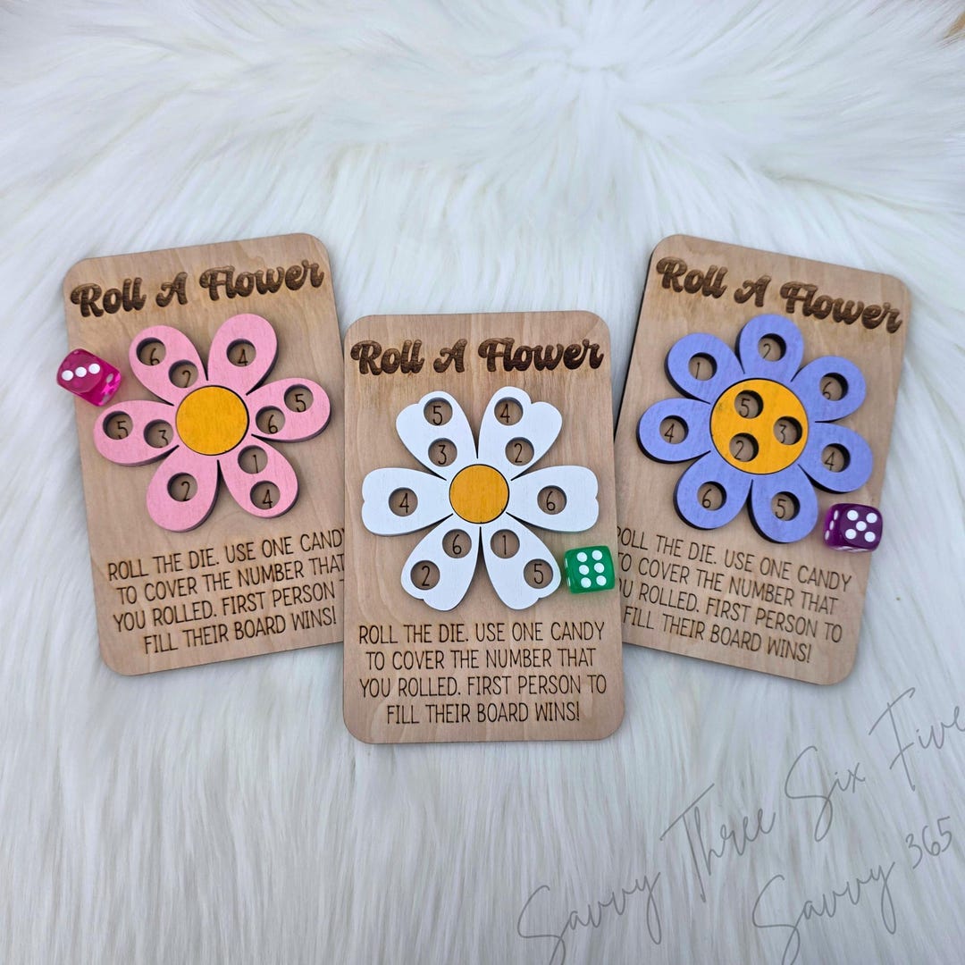 Roll A Flower Game | Spring Party Favors | Candy Free Easter | Children ...