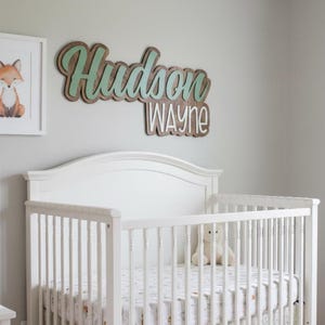 Large Wood Name Sign | Nursery Name | Girl Name | Above Crib Name Sign ...