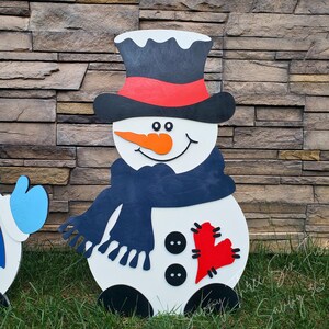 Snowman | Outdoor Christmas Decor | Winter Decorations for Porch | Yard ...