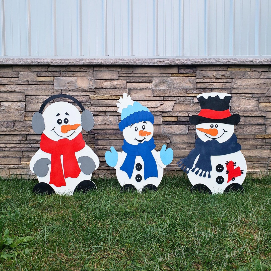 Snowman | Outdoor Christmas Decor | Winter Decorations for Porch | Yard ...