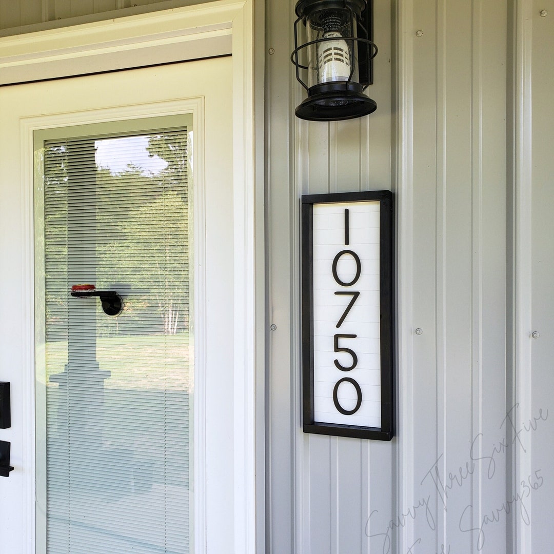 Shiplap House Numbers Home Number Mailbox Address Sign - Etsy