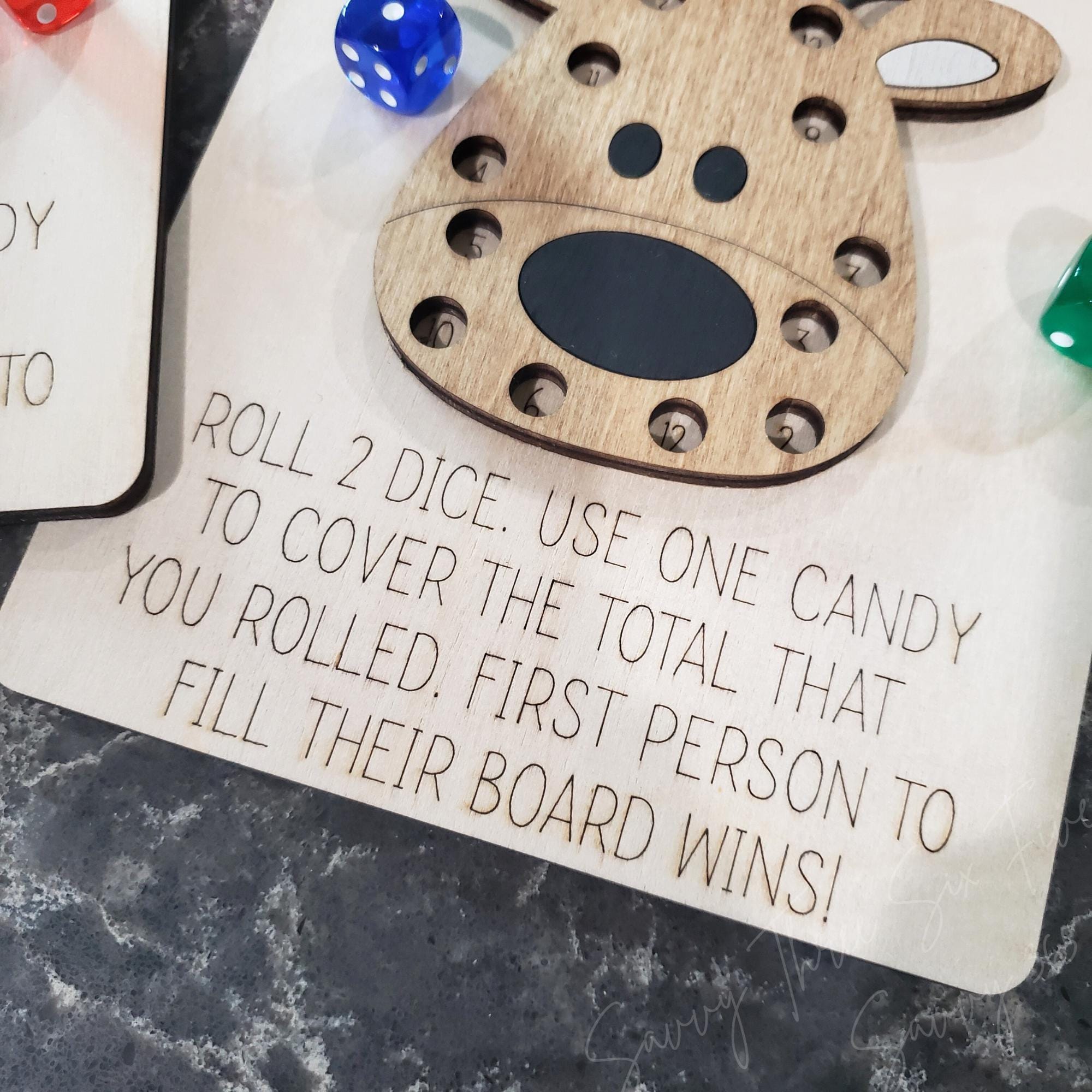 Roll A Reindeer Dice Rolling Game | Pre Packed Stocking Stuffer ...