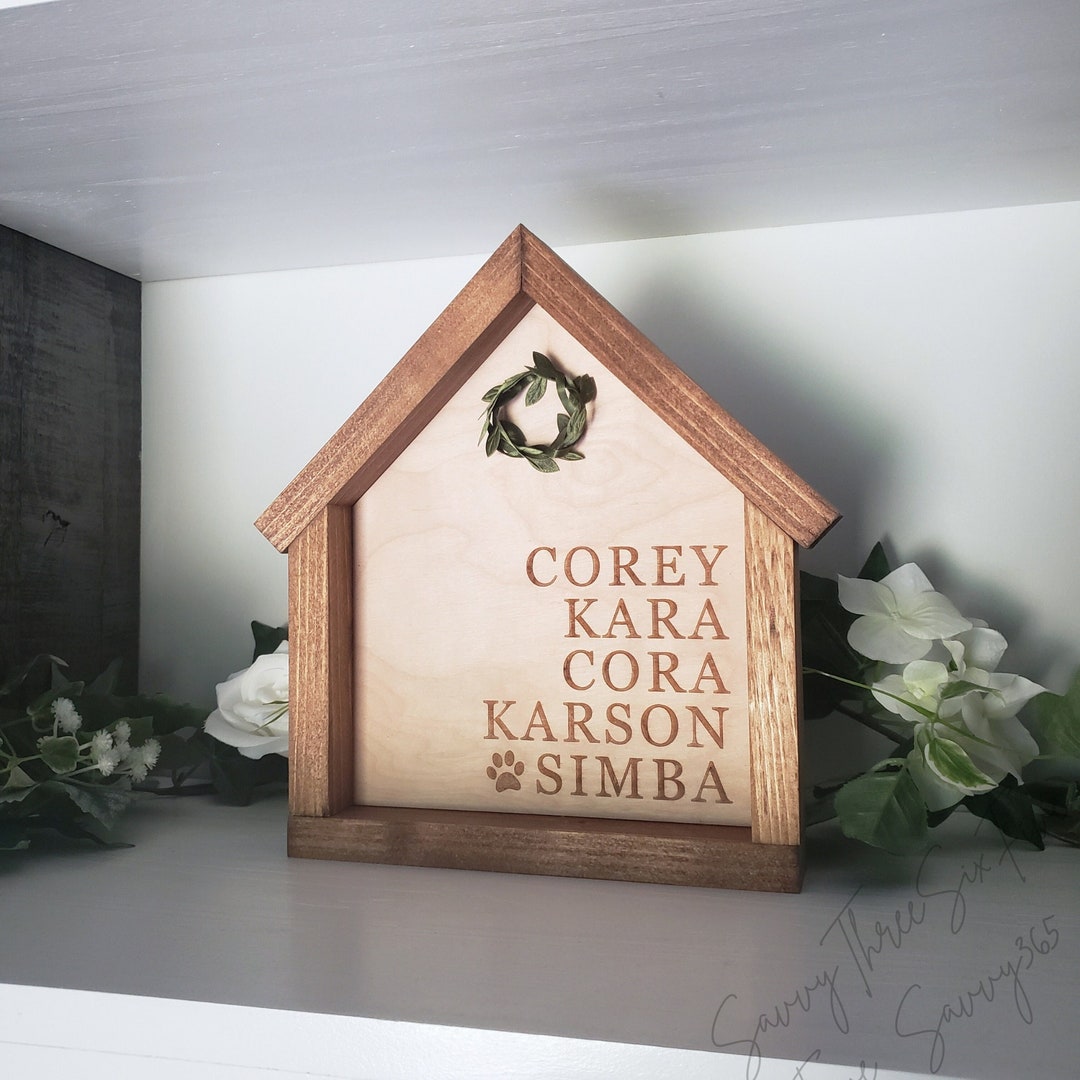 Family Home Sign | House Sign | Standing Sign | Living Room Decorations ...