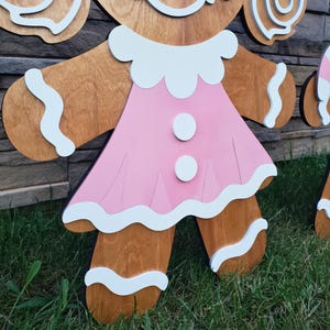 Gingerbread Cookie People | Pastel Version | Outdoor Wood Decor ...