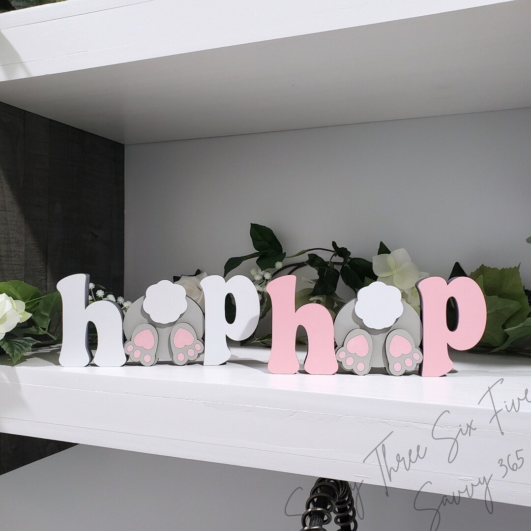 HOP Sign | Wood Spring Sign | Easter Decorations | Spring Decor ...
