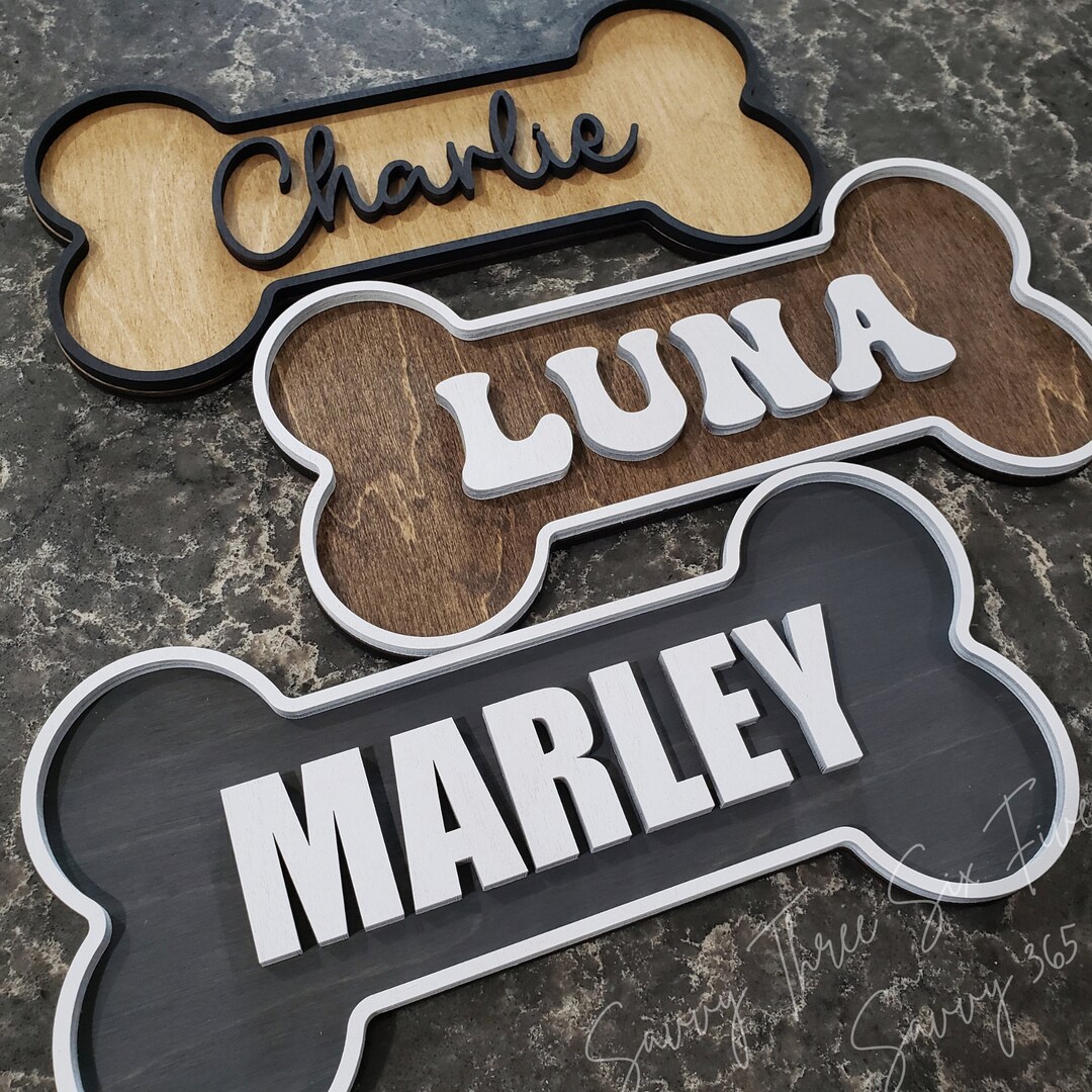 Custom Dog Name Sign | Modern Dog Decor Corner | Boho Decorations ...