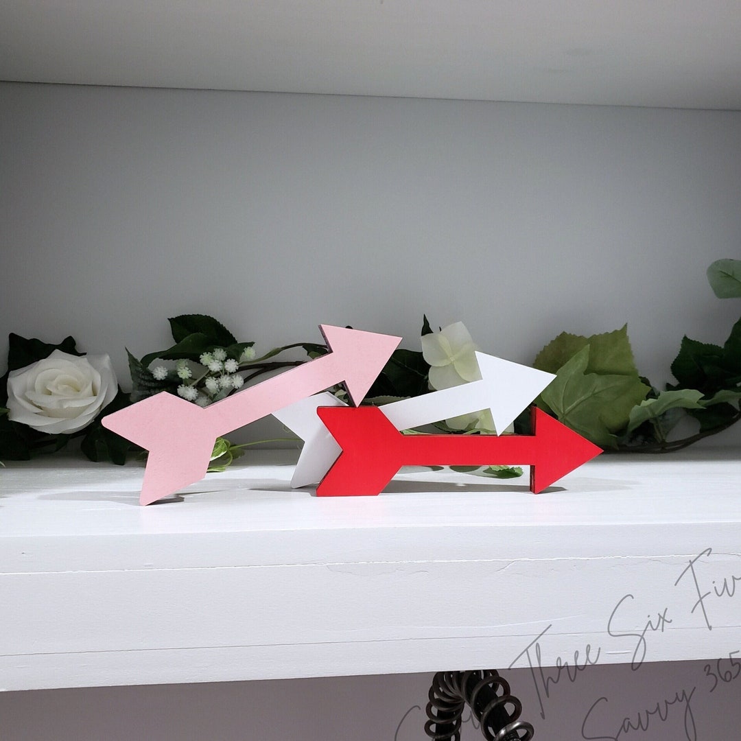 Arrows | Wood Arrows | Tiered Tray Valentines Decorations | Kitchen ...
