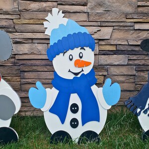 Snowman | Outdoor Christmas Decor | Winter Decorations for Porch | Yard ...
