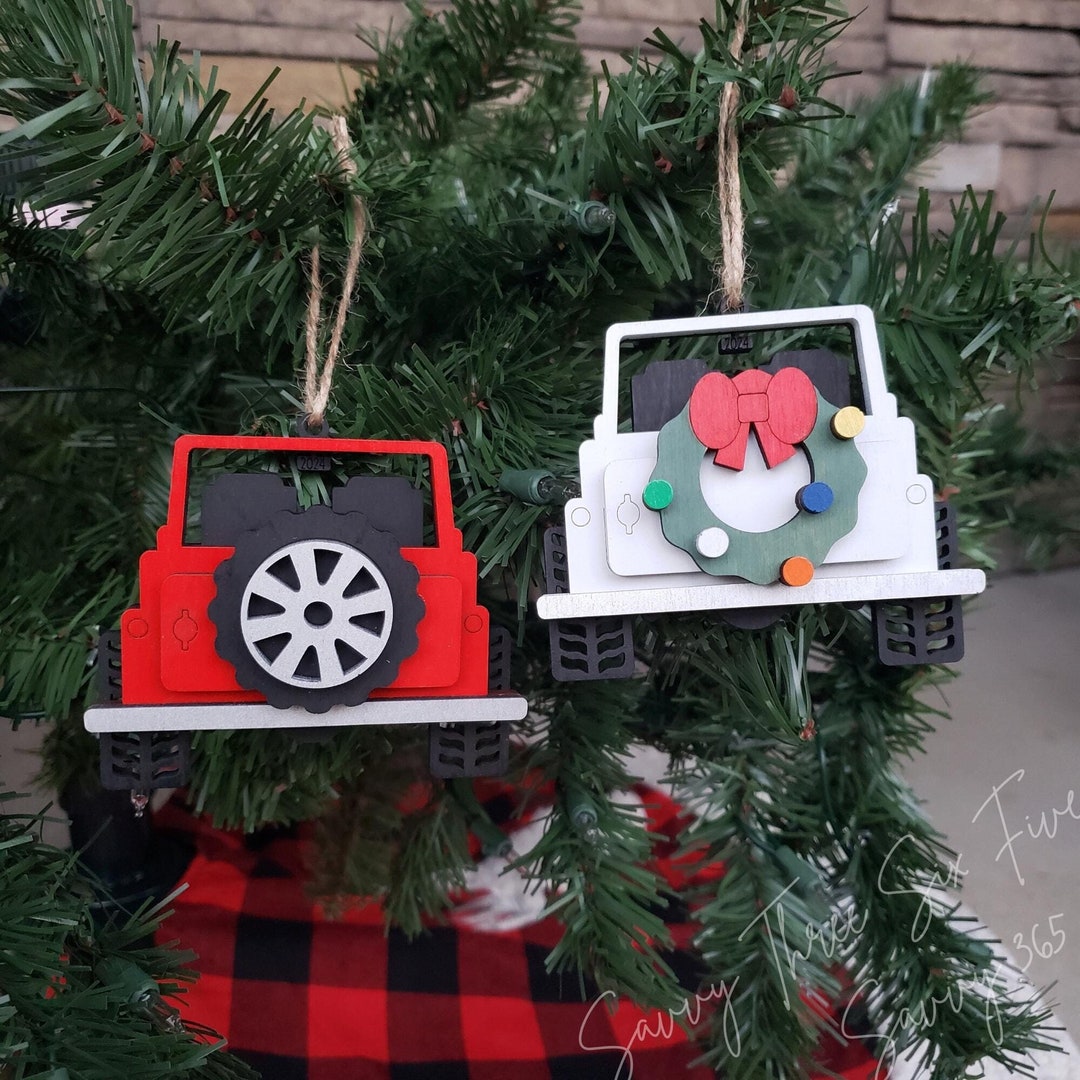 Off Road Vehicle Ornament | 4X4 | Pick Your Color | Custom Tire ...