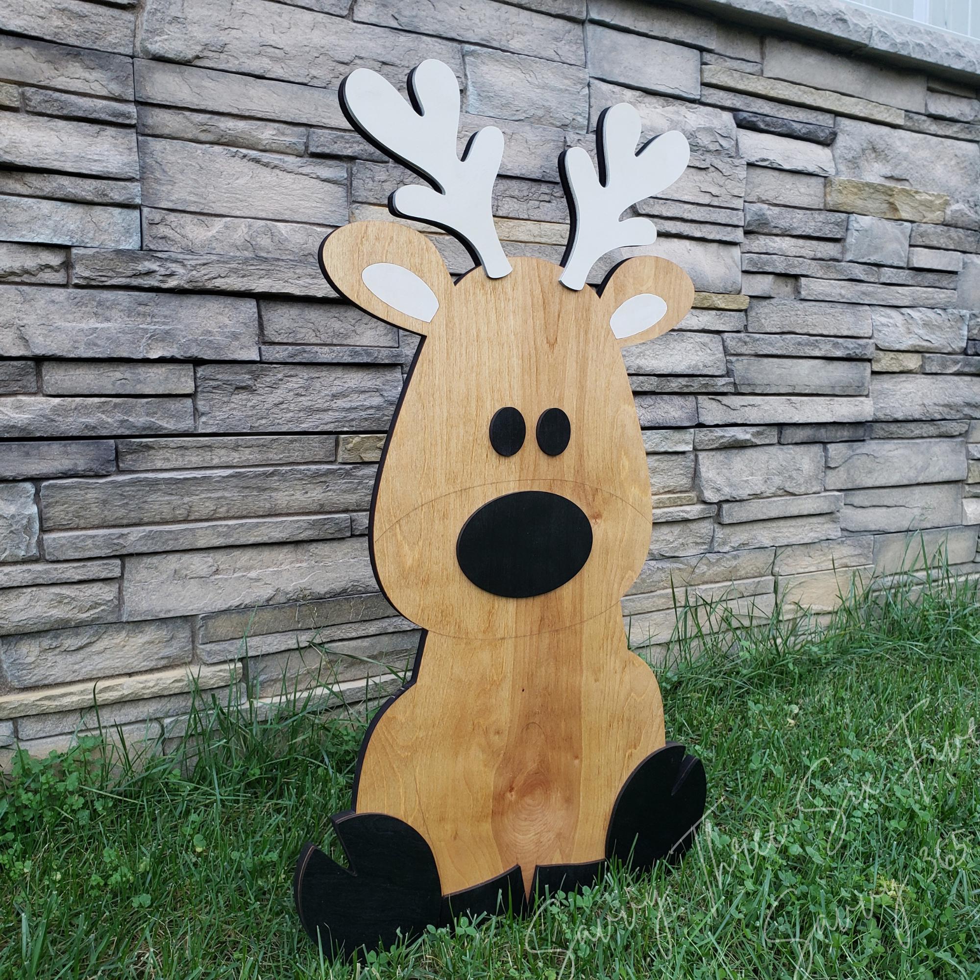 Reindeer | Outdoor Winter Decor | Porch Items | Yard Art | Winter ...