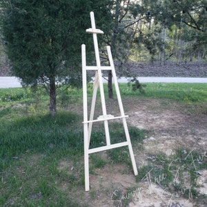 Wood Floor Easel | Wedding Sign Stand | Art Easel | Baby Board Large ...