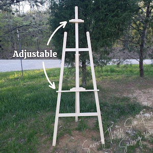 Wood Floor Easel | Wedding Sign Stand | Art Easel | Baby Board Large ...