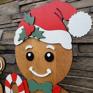 Gingerbread Cookie People | Outdoor Christmas Decor | Gingerbread Boy ...