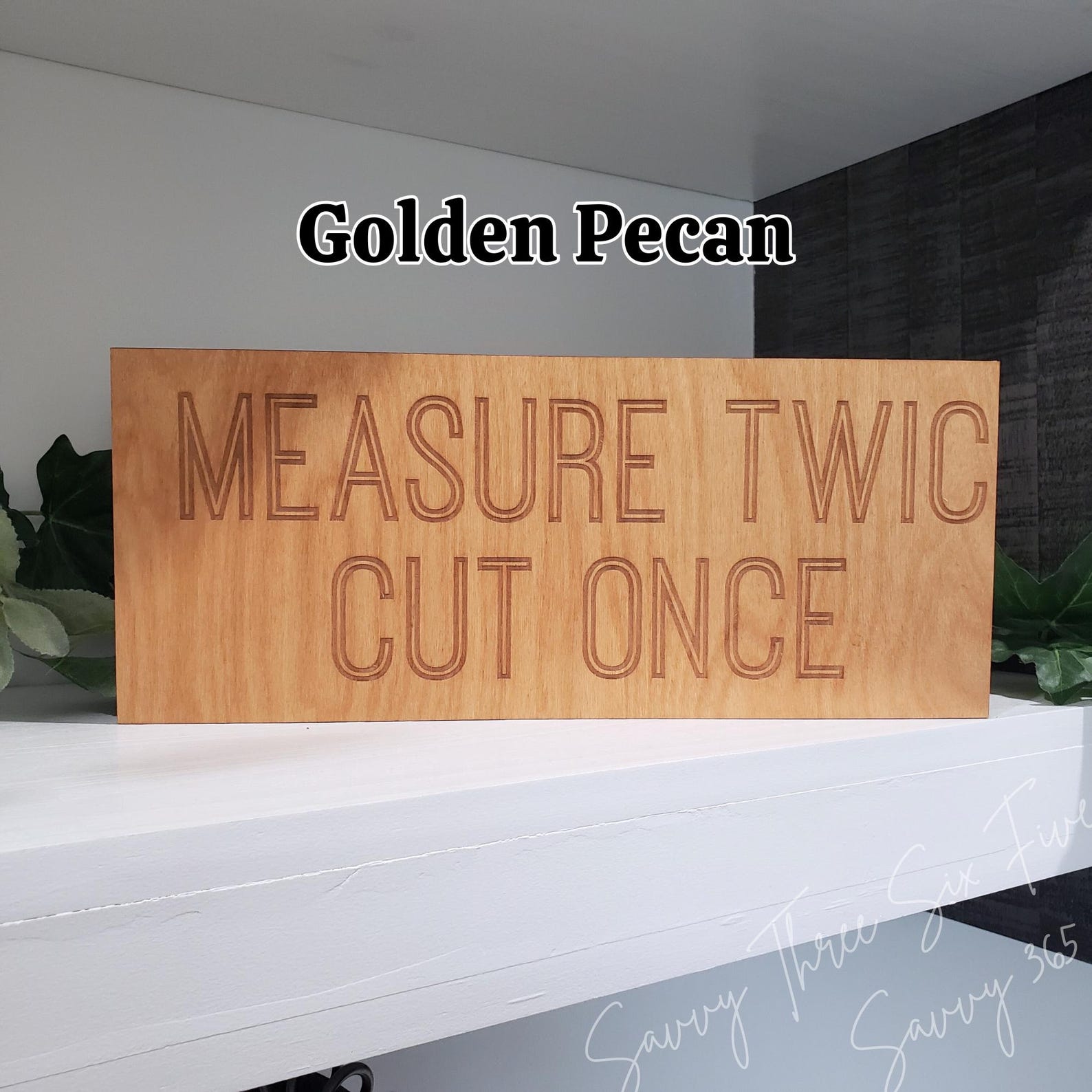 Woodworking Gifts | Measure Twice Cut Once | Garage Sign | Husband ...