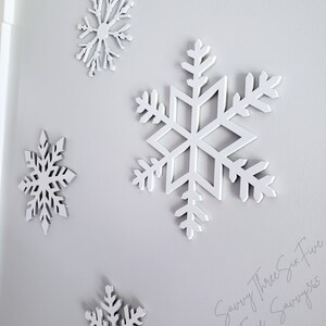 Snowflake Decor | Winter Wall Hangings | Winter Decor | Wood ...