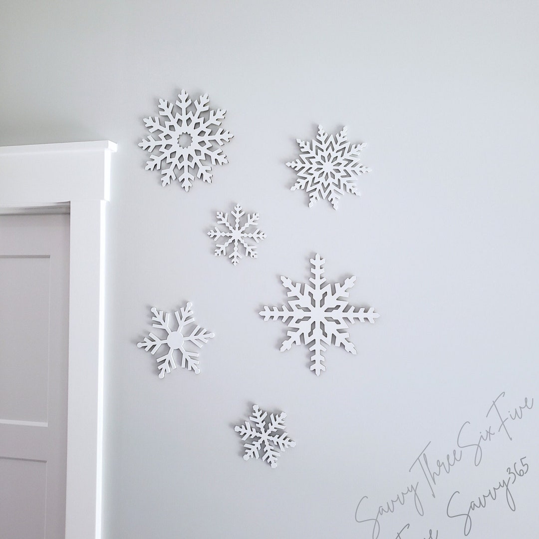 Snowflake Decor | Winter Wall Hangings | Winter Decor | Wood ...