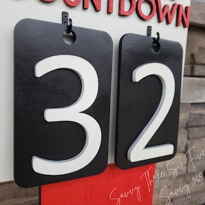 Christmas Countdown Tower | Outdoor Christmas Decor | Removable Numbers ...
