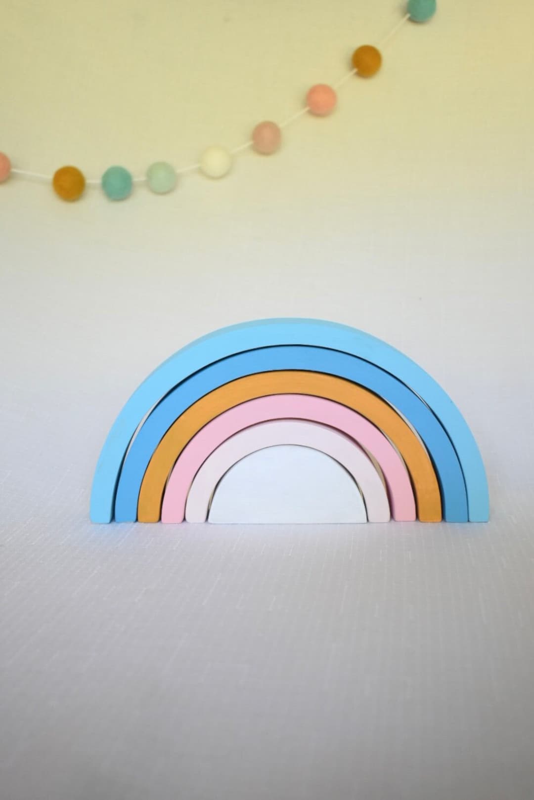 Wooden Playset, Wooden Toy, Wooden Rainbow, Pretend Play, Wooden Toy ...