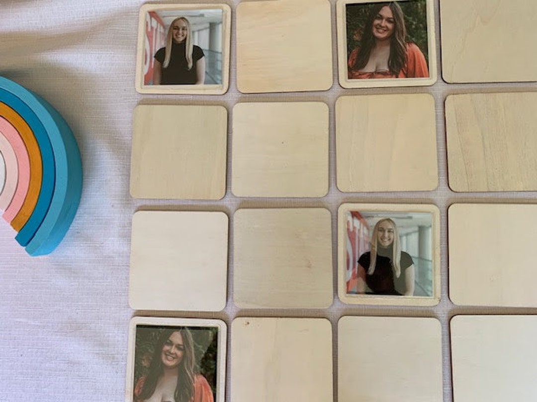 Who Loves Me Matching Game, Personalized Photo Memory Game, Custom ...