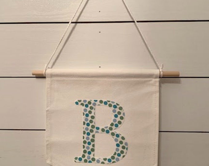 Initial Banner for Nursery, Banner for Child's Room, Boho Nursery Decor ...