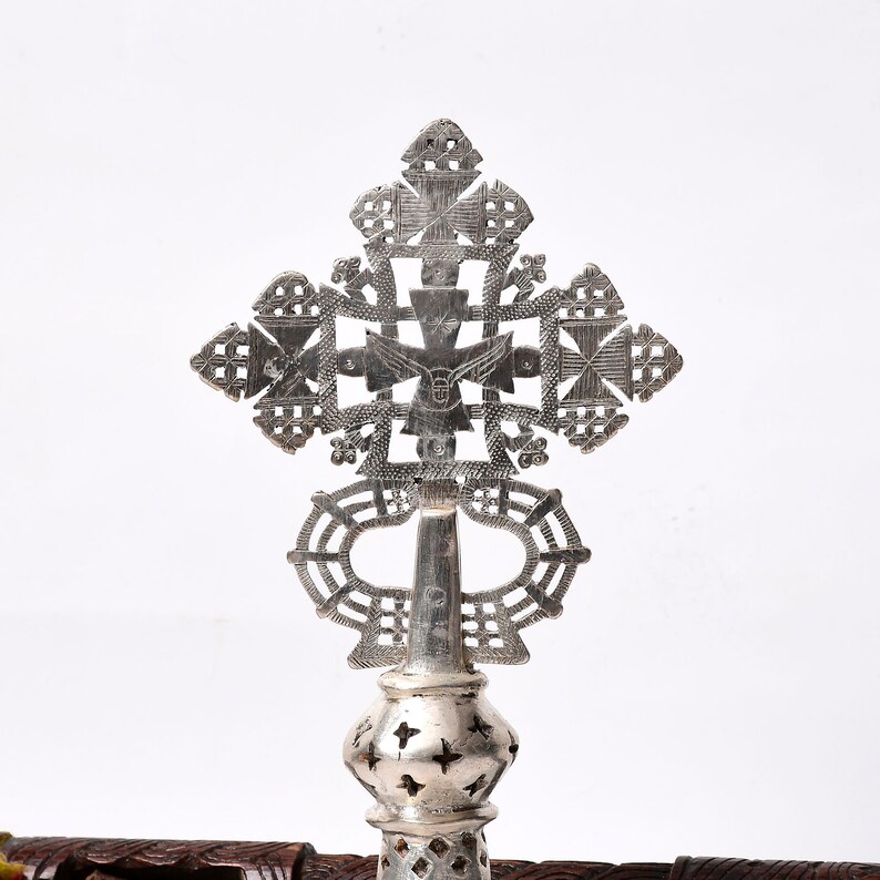Ethiopian Cross, Ethiopian Orthodox Church Processional Cross Coptic ...