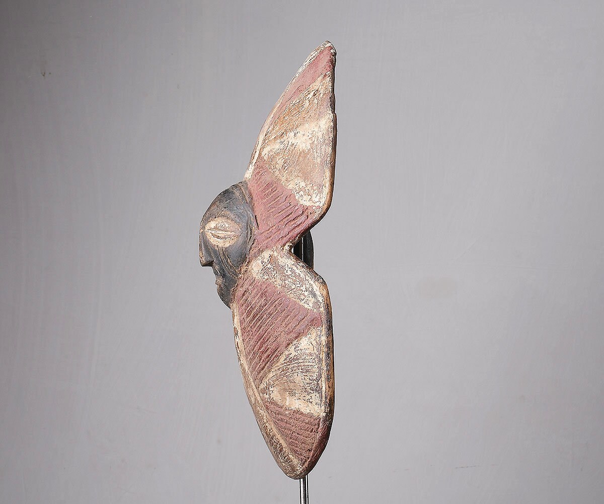 African Tribal Wooden Shield LUBA Tribe Primitive Mask Congo - Etsy