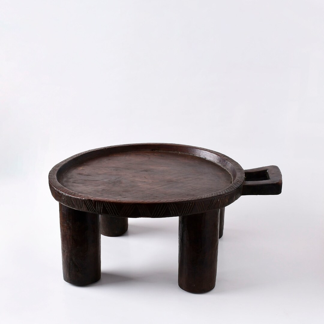 African Carved Wooden Coffee Tray F Gurage Tribe Table Ethiopian Coffee ...