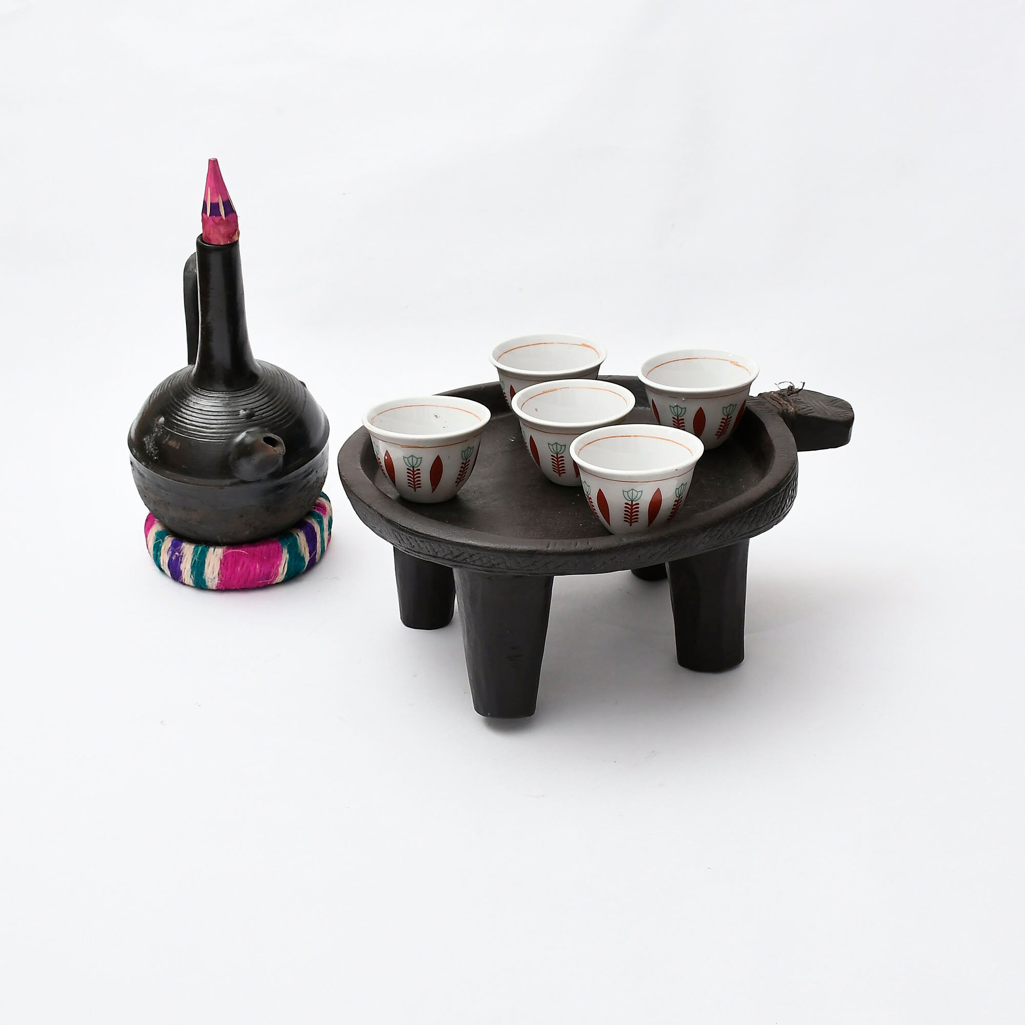 Ethiopian Jebena Coffee Set, Ethiopian Coffee Pot, Gurage Coffee Pot ...