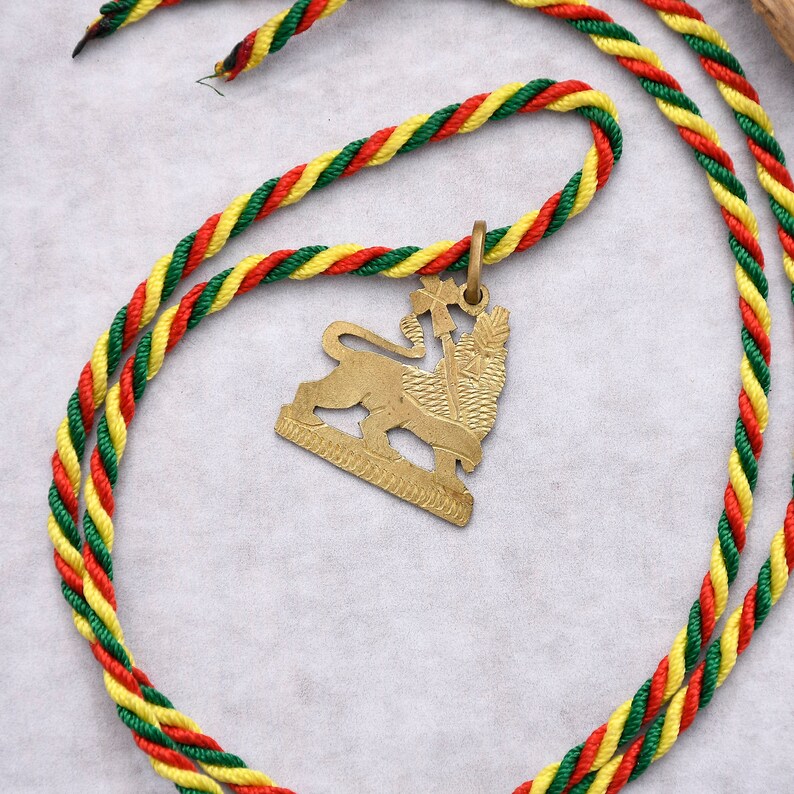 Lion of Judah Pendant Necklace Ethiopian Pendant Rastafari - Etsy