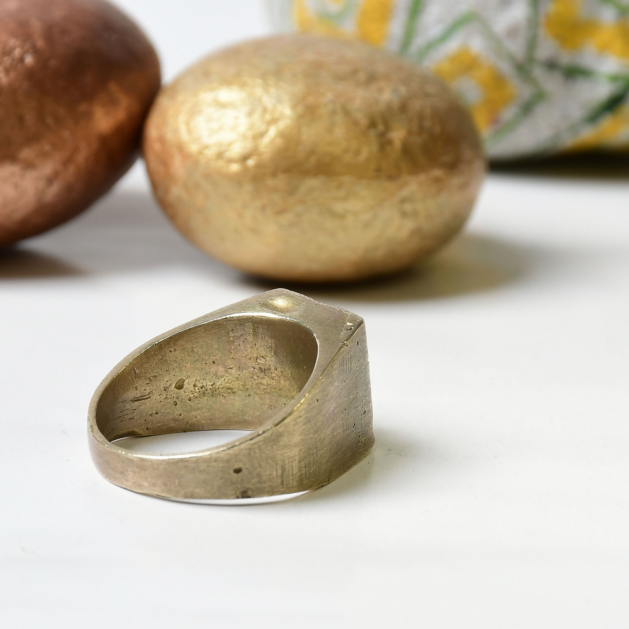 Golden Lion of Judah Ring Handmade Moambessa Ring Rasta Haile Selassie ...