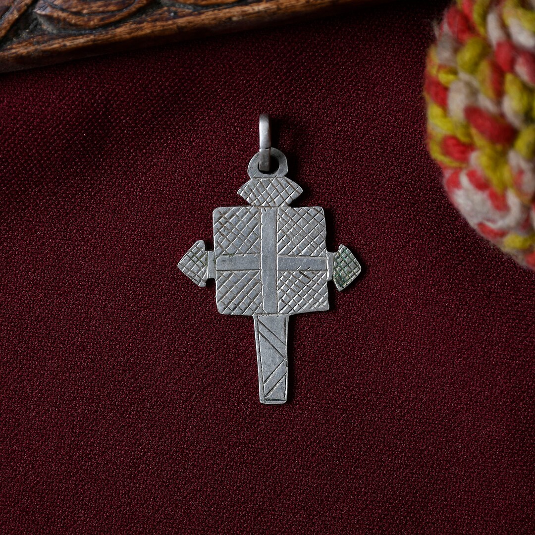 Handmade Ethiopian Silver Cross Silver Neck Cross Coptic - Etsy