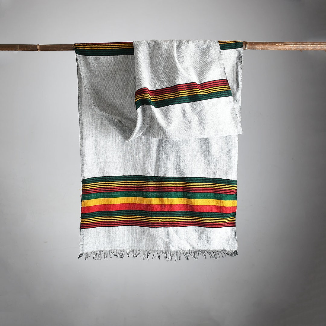 Rasta Clothing Ethiopian Scarf Netela Rasta Shawl Green Gold - Etsy