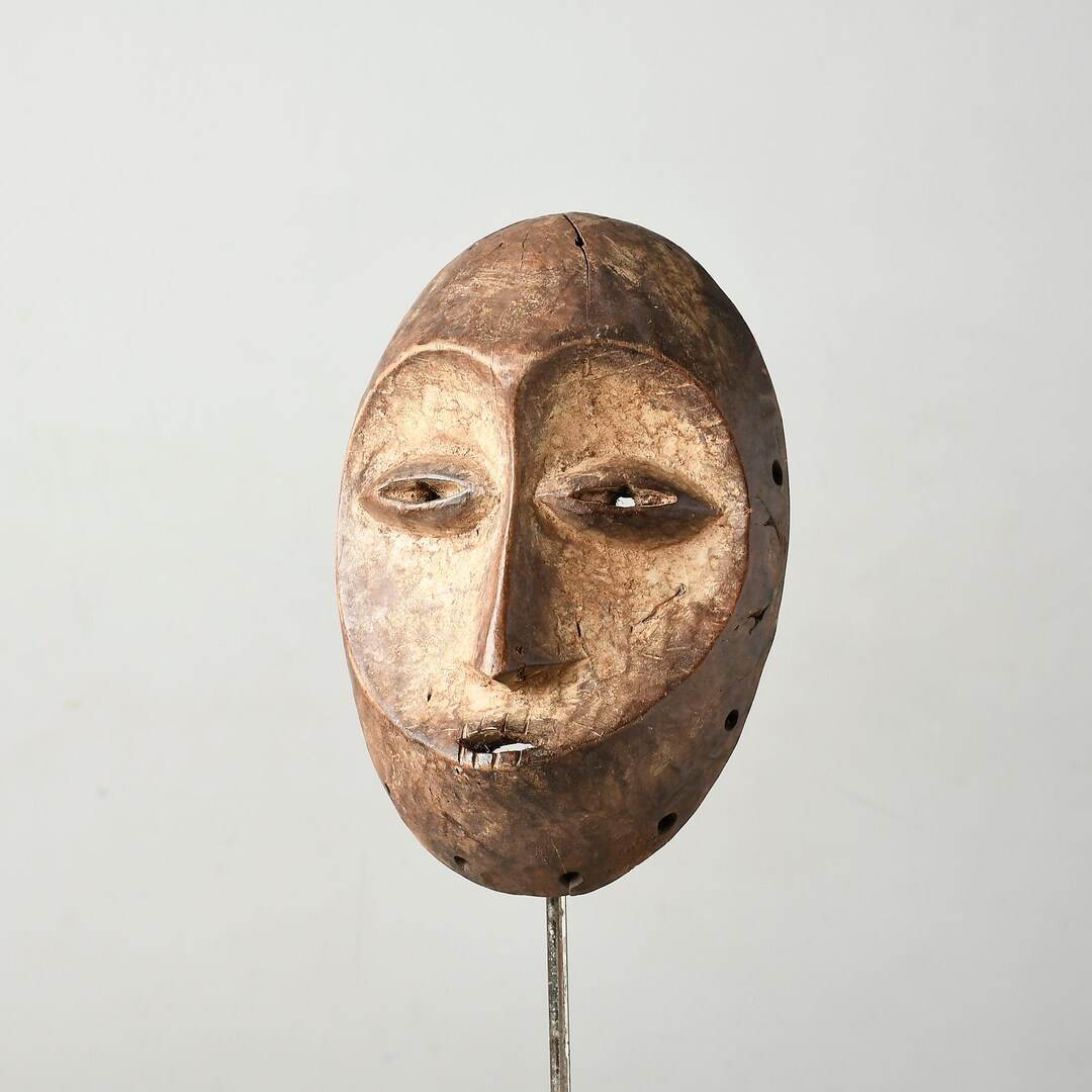 African Tribal Wall Mask Congo LEGA Tribe Wooden Mask DRC - Etsy