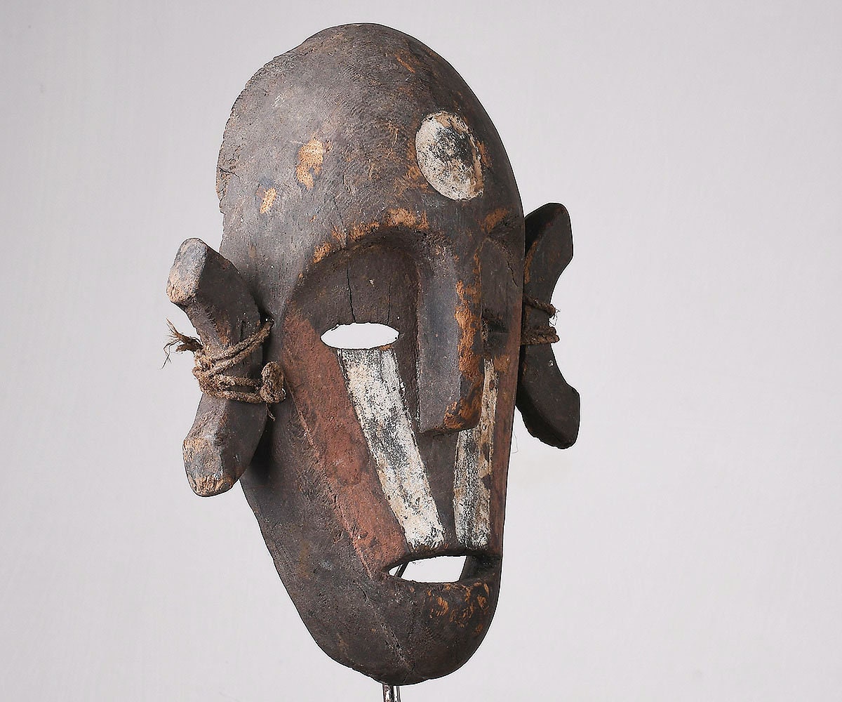 African Wooden Mask From BOA Tribe DRC Wooden Tribal Art Congo 3546 - Etsy